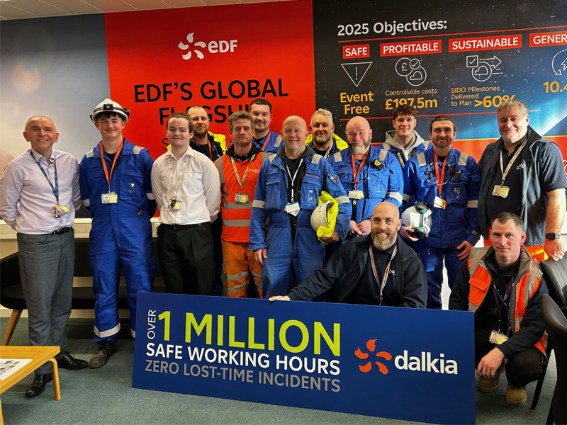Dalkia Nuclear Operations Surpasses 1 Million Safe Working Hours | Dalkia UK